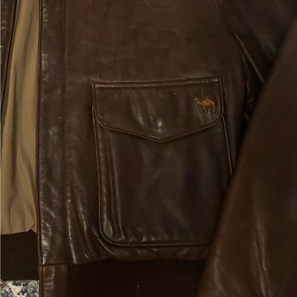 camel | Jackets & Coats | Vintage Camel Leather Jacket | Poshmark